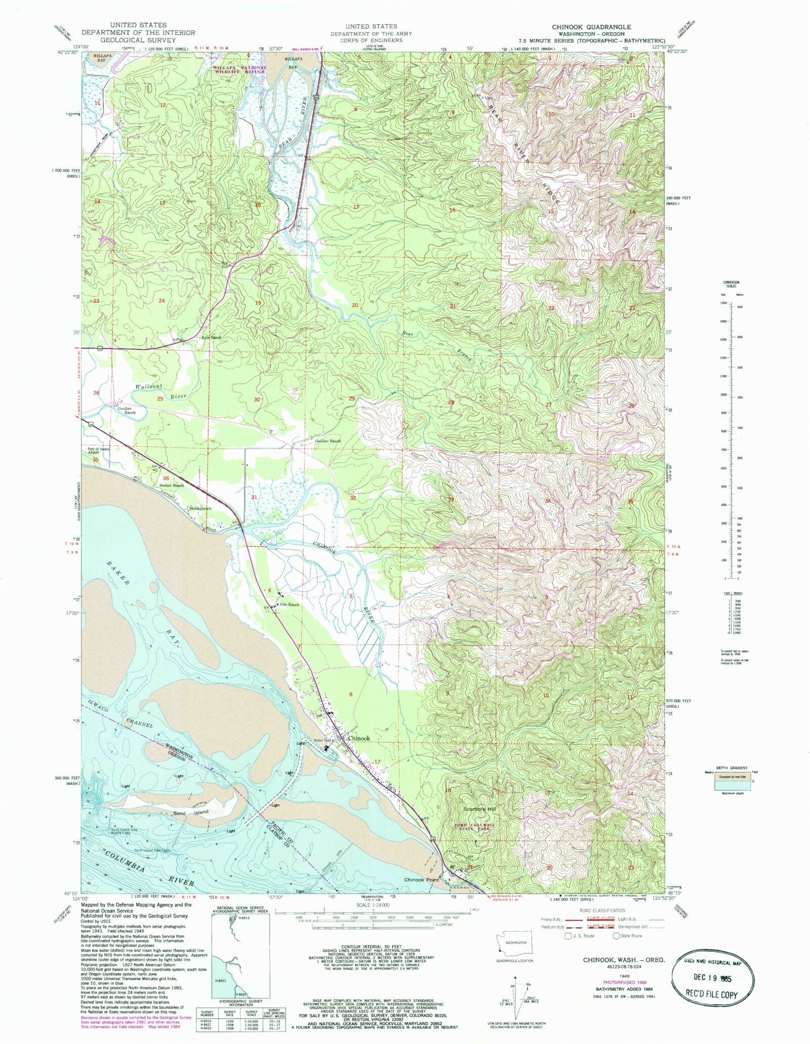 Classic USGS Chinook Washington 7.5'x7.5' Topo Map – MyTopo Map Store