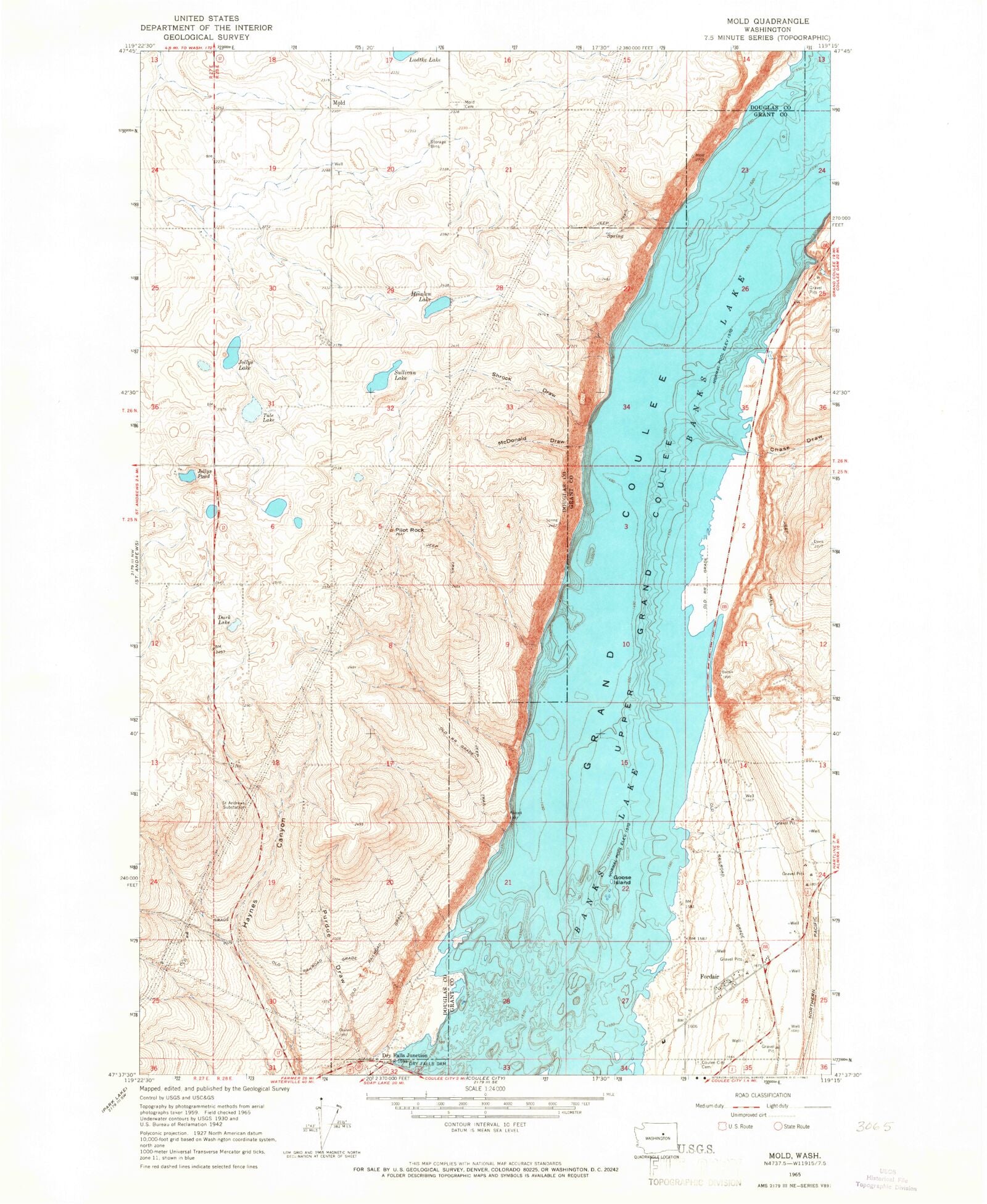 Classic USGS Mold Washington 7.5'x7.5' Topo Map – MyTopo Map Store