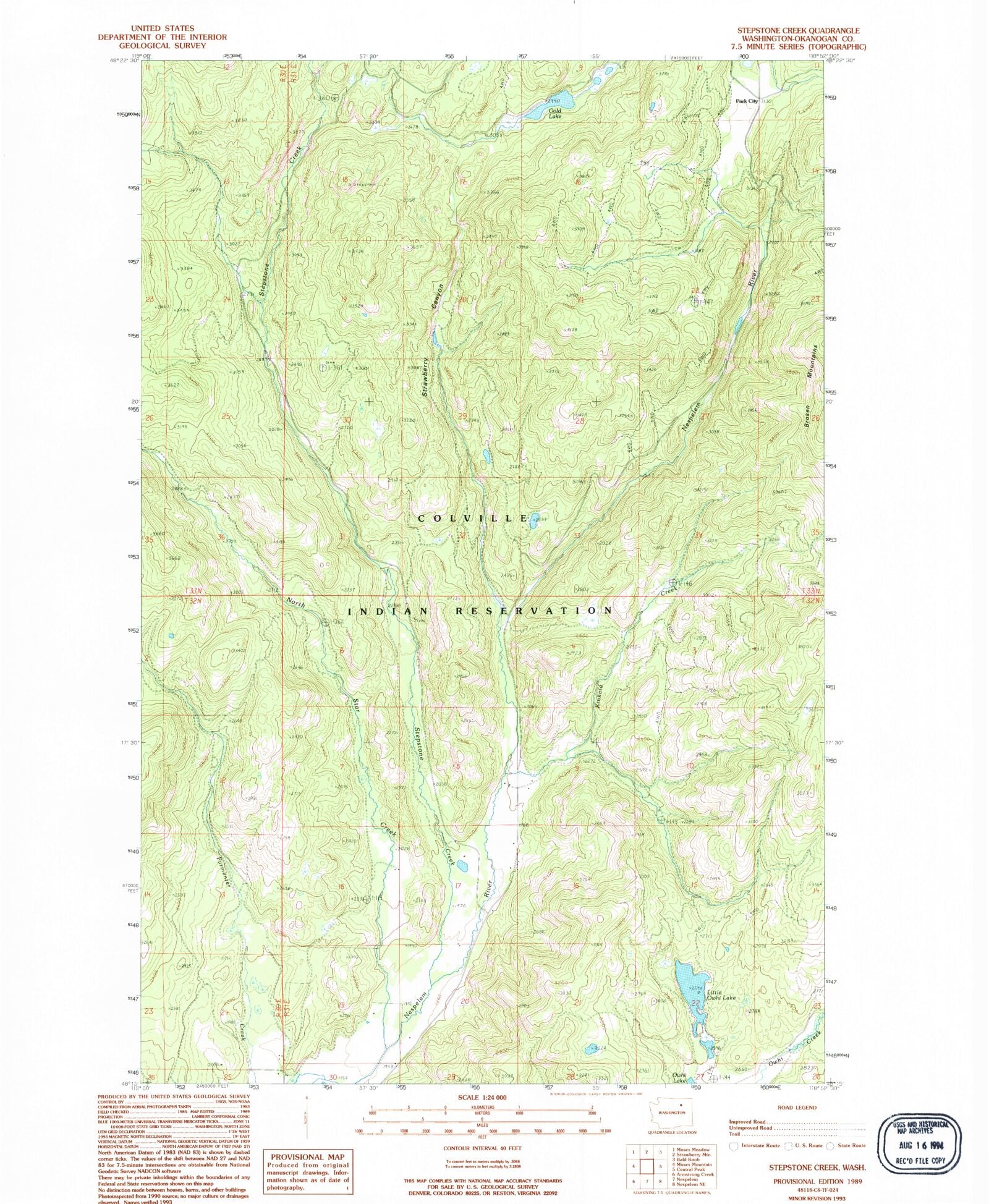 Classic USGS Stepstone Creek Washington 7.5'x7.5' Topo Map – MyTopo Map ...