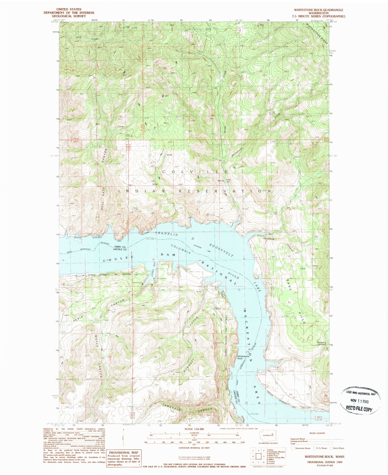 Classic USGS Whitestone Rock Washington 7.5'x7.5' Topo Map – MyTopo Map ...